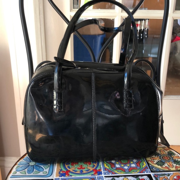 Alfani | Bags | Alfani Black Patent Satchel Purse Nwot | Poshmark